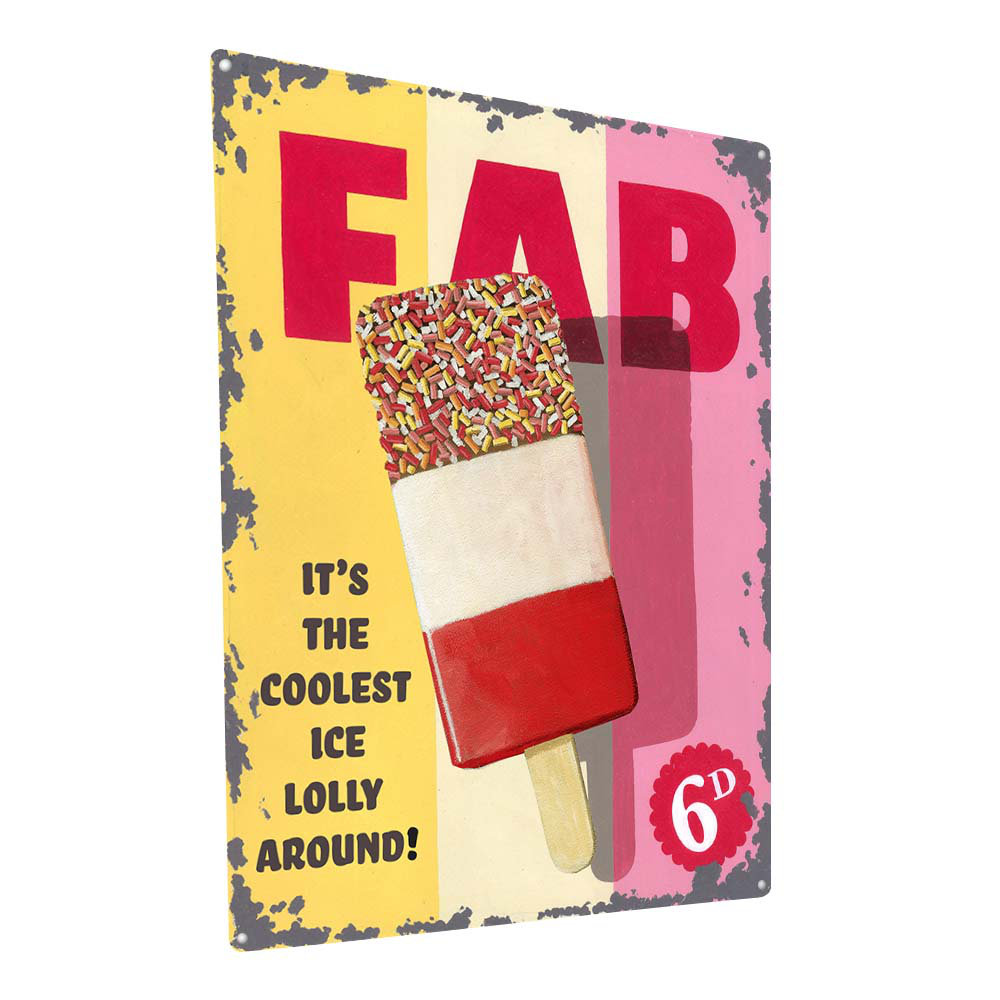 Trinx FAB Ice Lolly On Metal Print | Wayfair