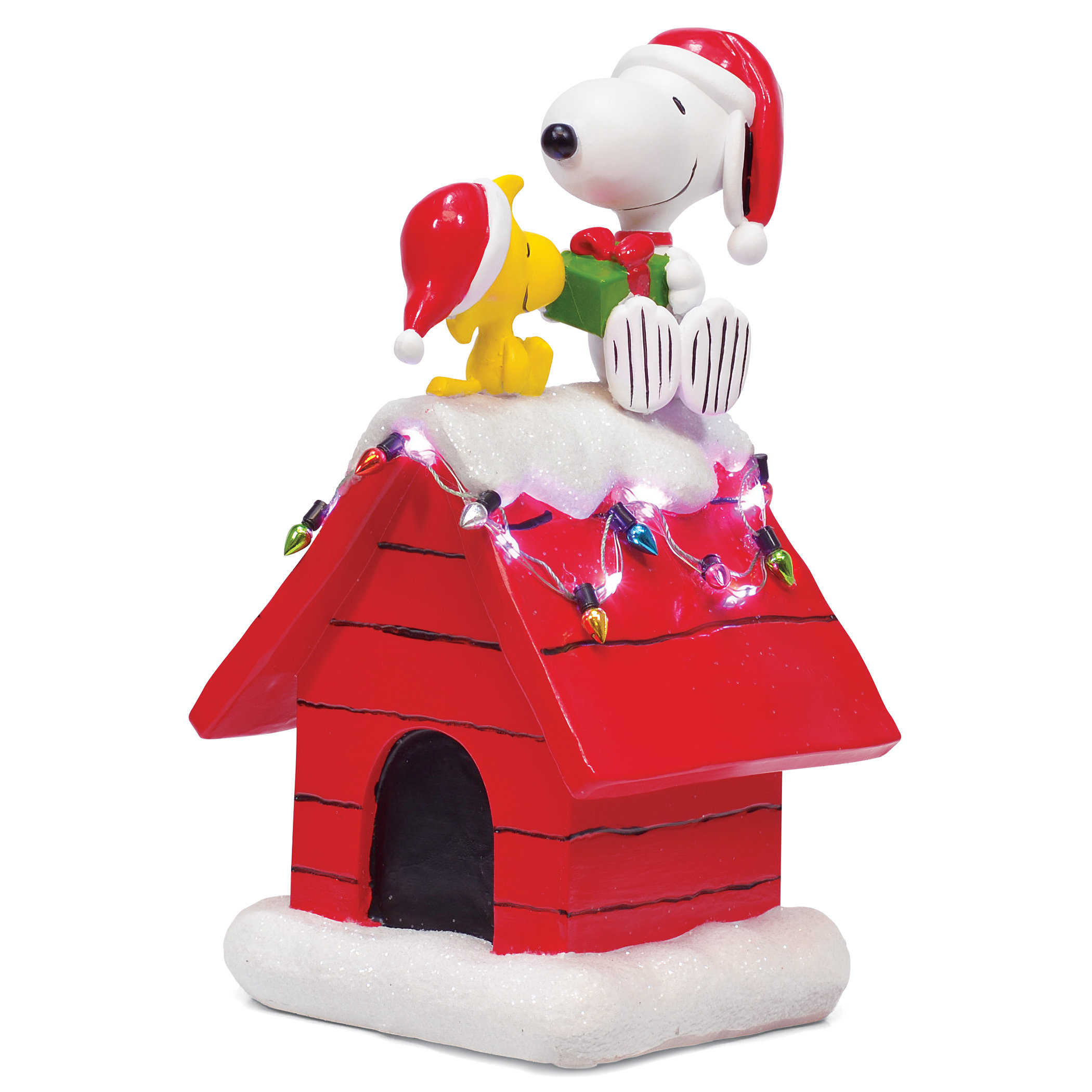 The Holiday Aisle® LED Lighted Snoopy's Dog House Christmas Decoration ...