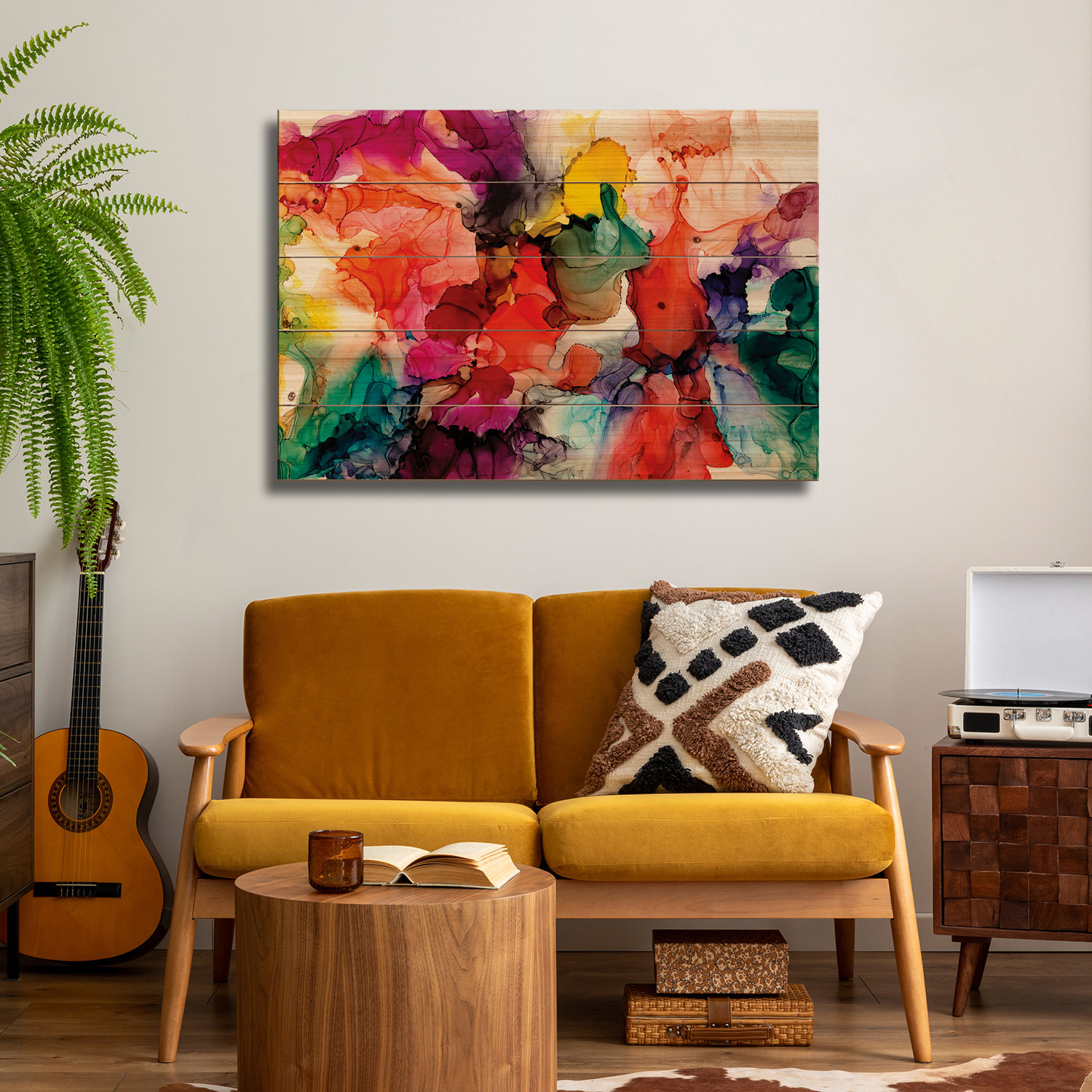Winston Porter Wood Wall Art Print - Jeweltone Prism III by Jennifer ...