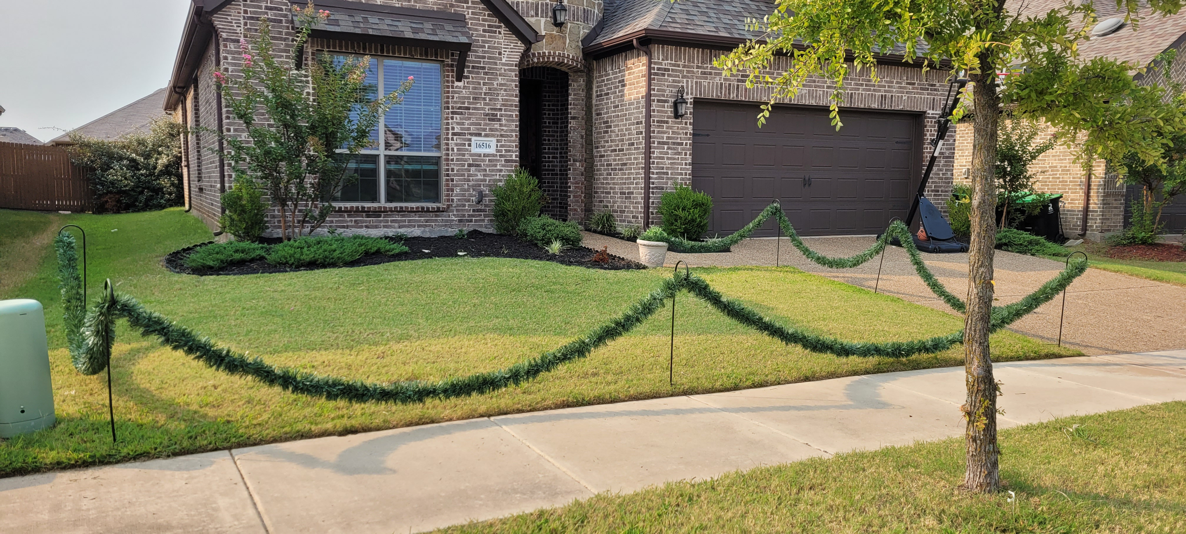 The Holiday Aisle® 50 ft Long Pre-Lit, Christmas Garland Pathway Lights ...
