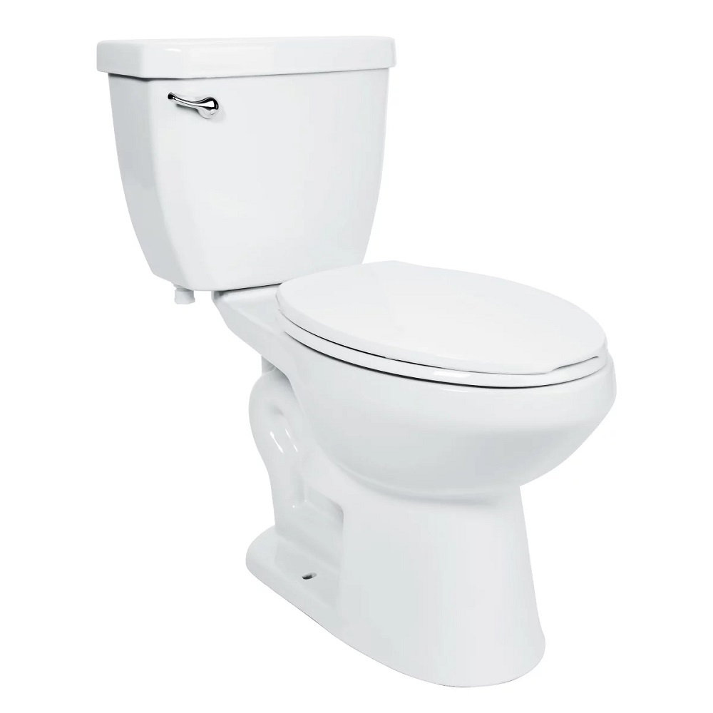 Miseno 1.28 Gallons GPF Elongated Chair Height Floor Mounted Two-Piece ...