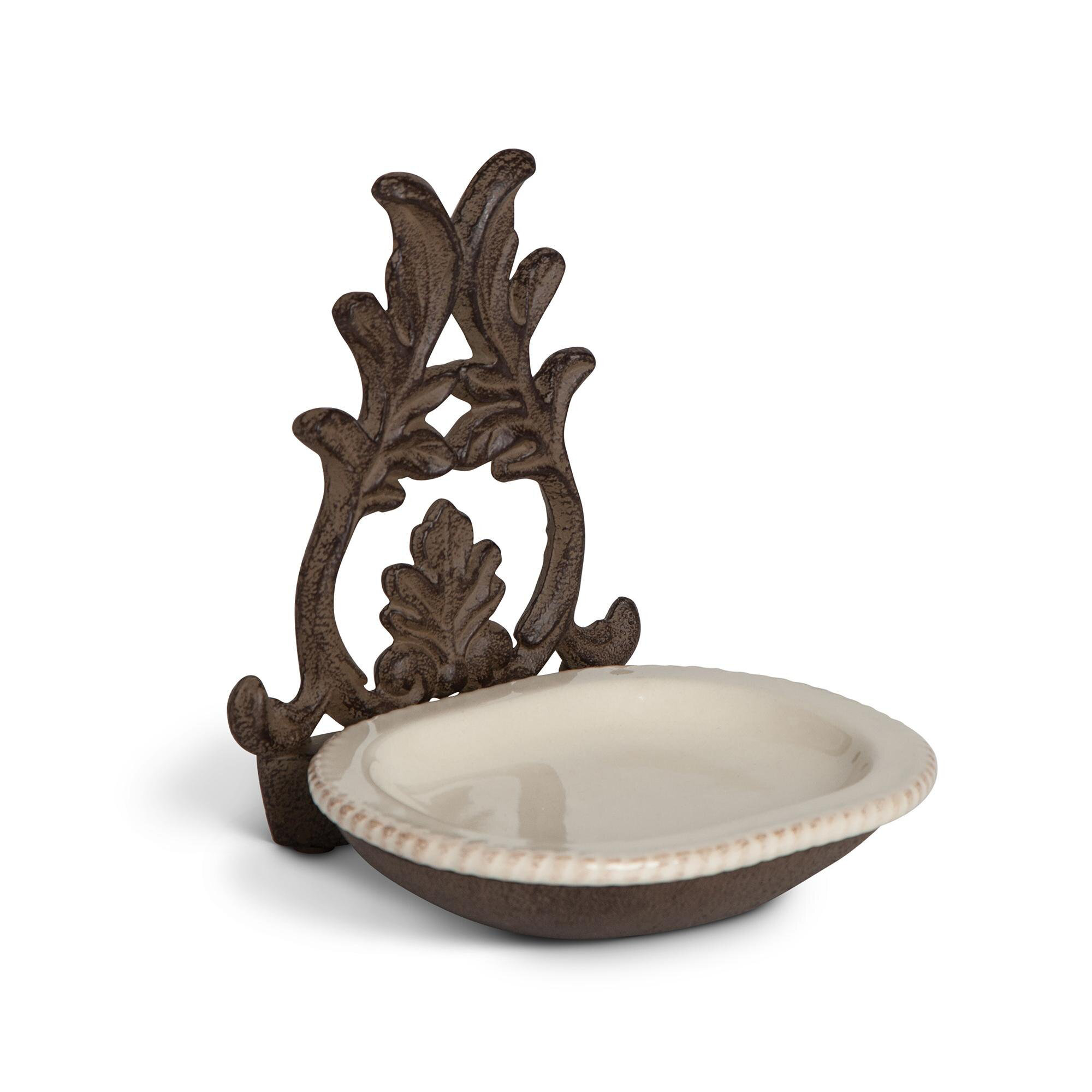 Park Hill Collection GG Collection Ceramic/Cast Metal Soap Dish | Perigold