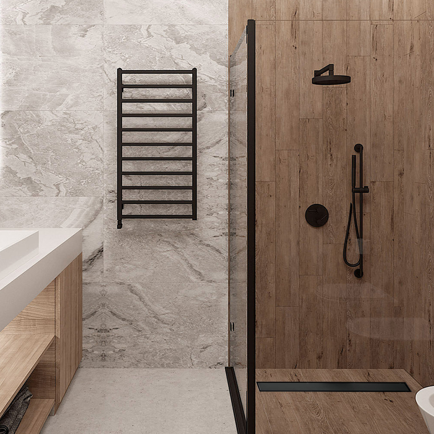 Interbath 32'' W Linear Grid | Wayfair