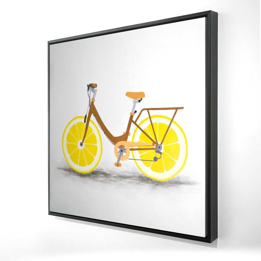 Begin Edition International Inc. " Lemon Wheel Bike " on Canvas | Wayfair