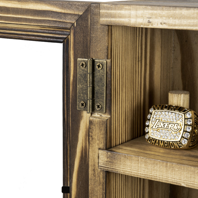 MyGift 4-Tier Wall Display Case With Clear Panel | Wayfair