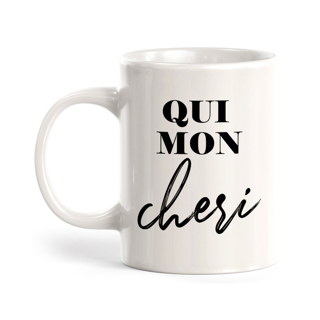 Trinx Oui Mon Cheri Coffee Mug | Wayfair