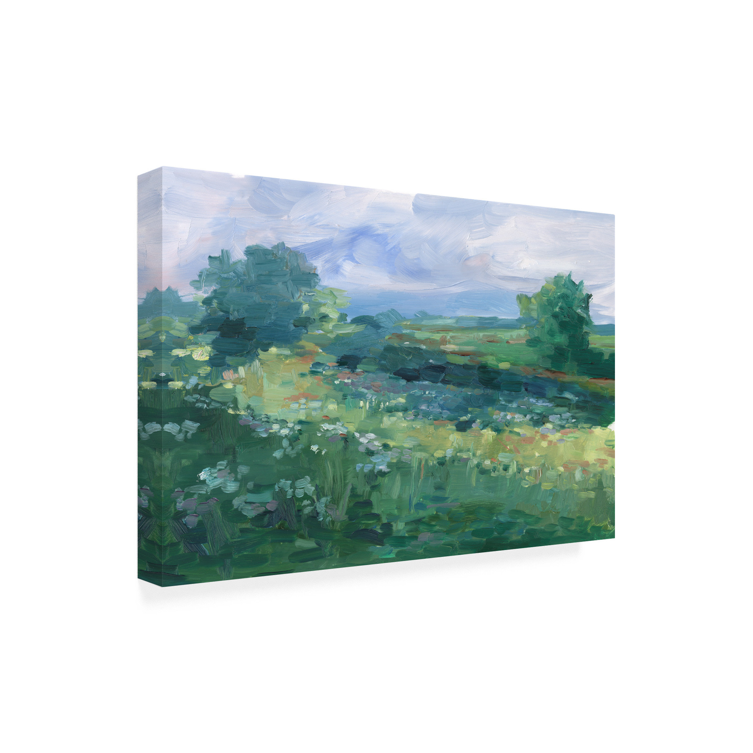 Winston Porter Makarios Impressionist Wildflower Field II On Canvas ...
