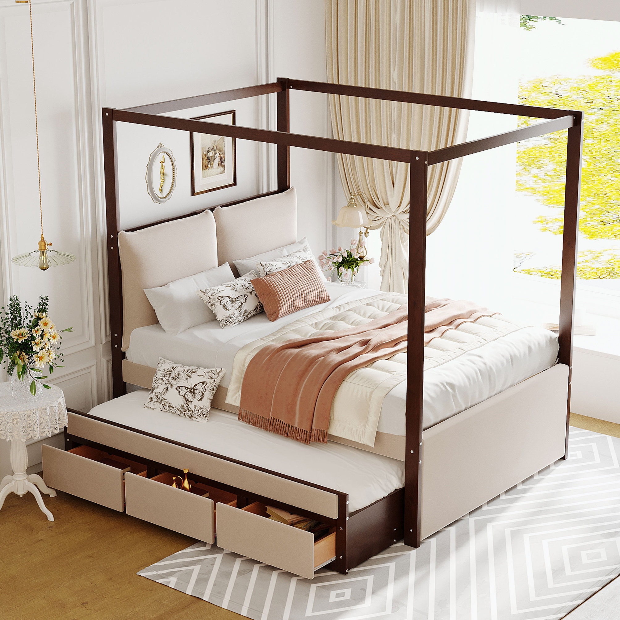 Harriet Bee Kiniah Upholstered Storage Bed - Wayfair Canada