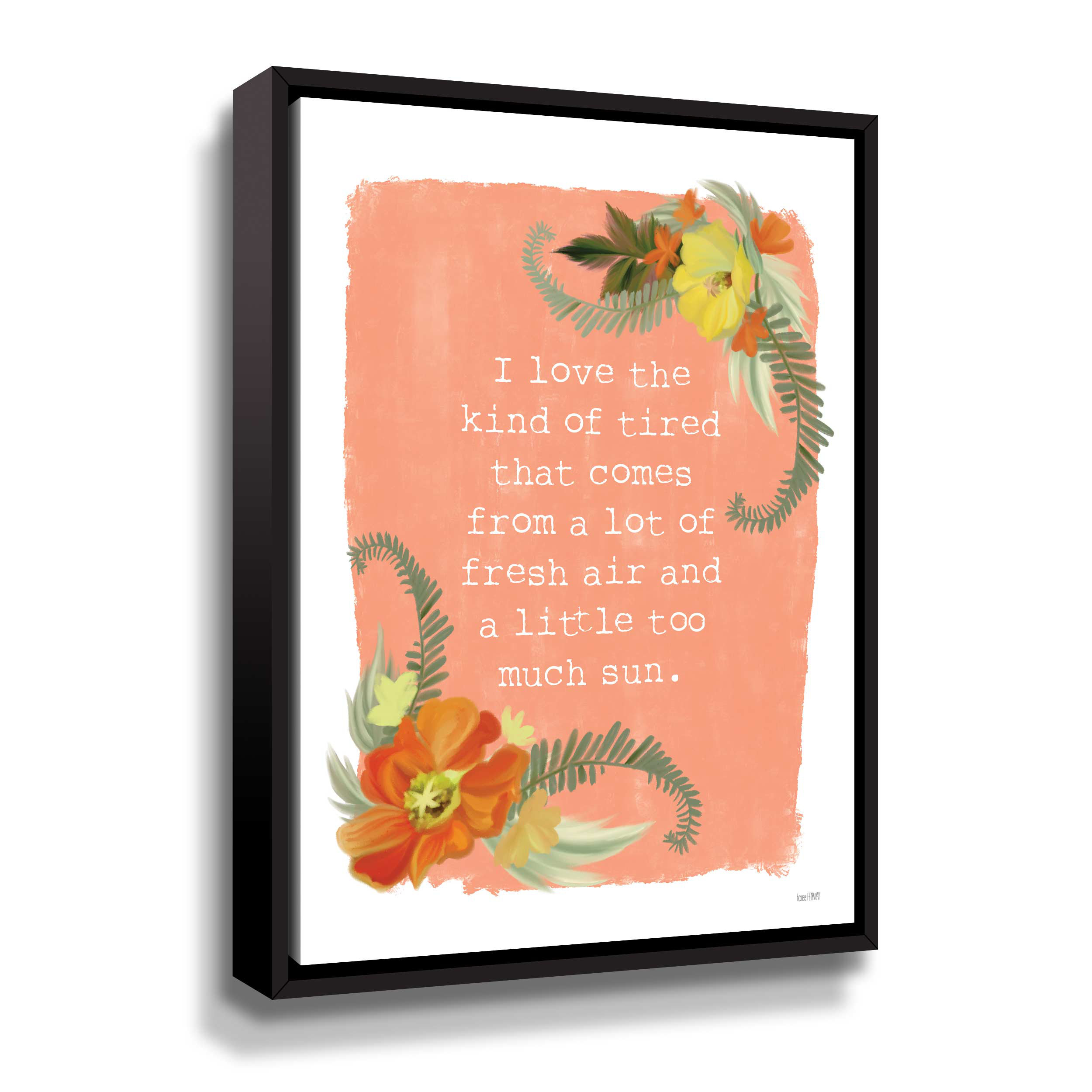 Trinx Fresh Air And Sun - Floater Frame Print on Canvas - Wayfair Canada