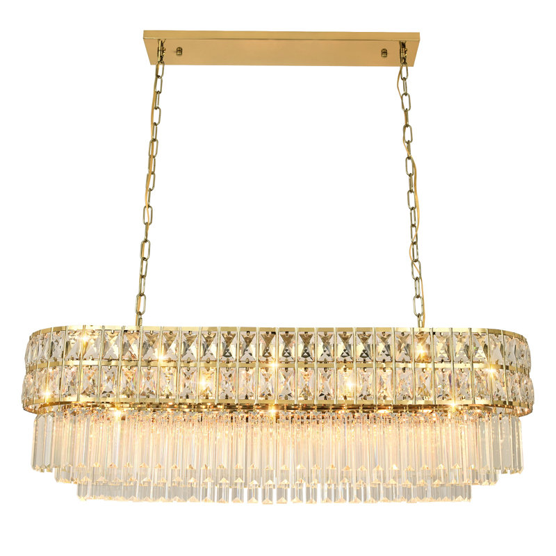 Mercer41 Anber 10 - Light Dimmable Tiered Chandelier & Reviews | Wayfair