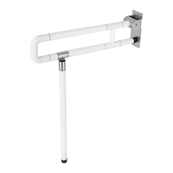 JOYDING 23.6" Toilet Grab Bar Foldable Drop Down Toilet Safety Rails ...