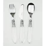 Fortessa Doria 5 Piece 18/10 Stainless Steel Flatware Set, Service for ...