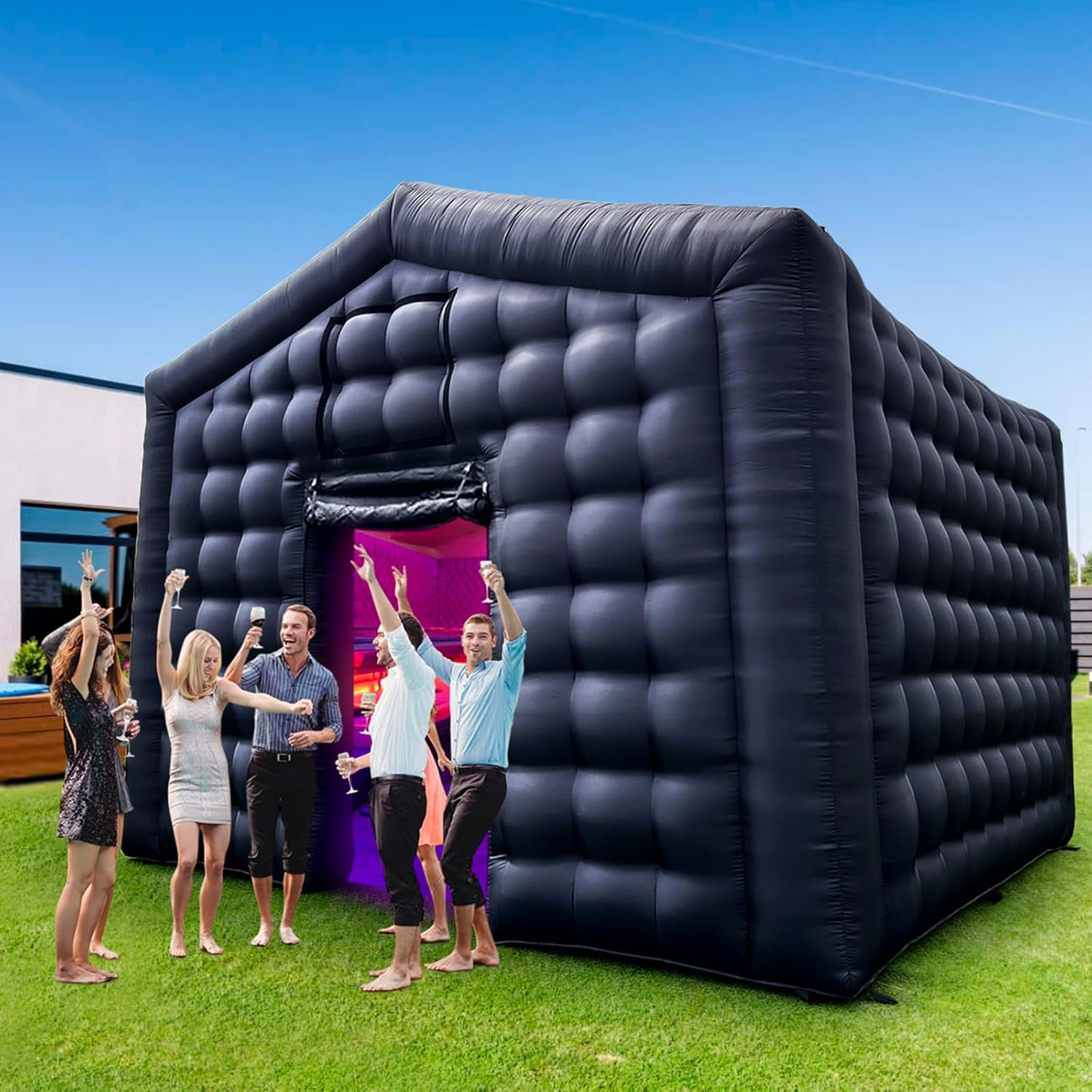 Connsann Inflatable Nightclub Tent with Blower for Disco Party Event ...