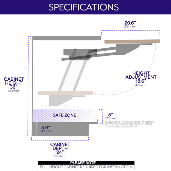 Life Finds Spring Loaded Kitchen Appliance Lifting Brackets | Wayfair