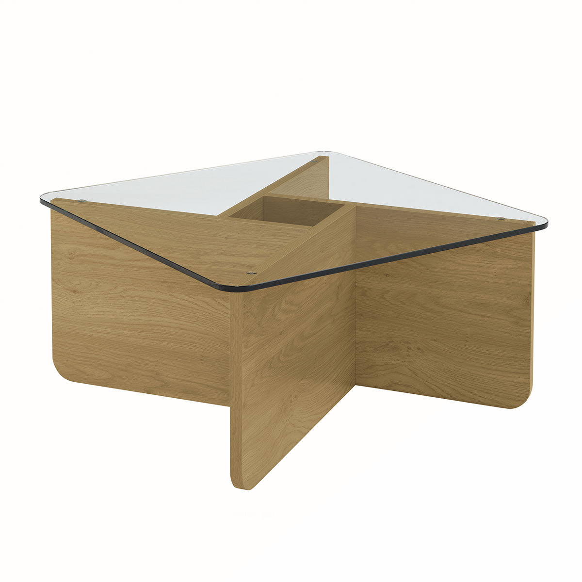 Ebern Designs Versatile Mid-Century Modern Coffee Table with Tempered ...