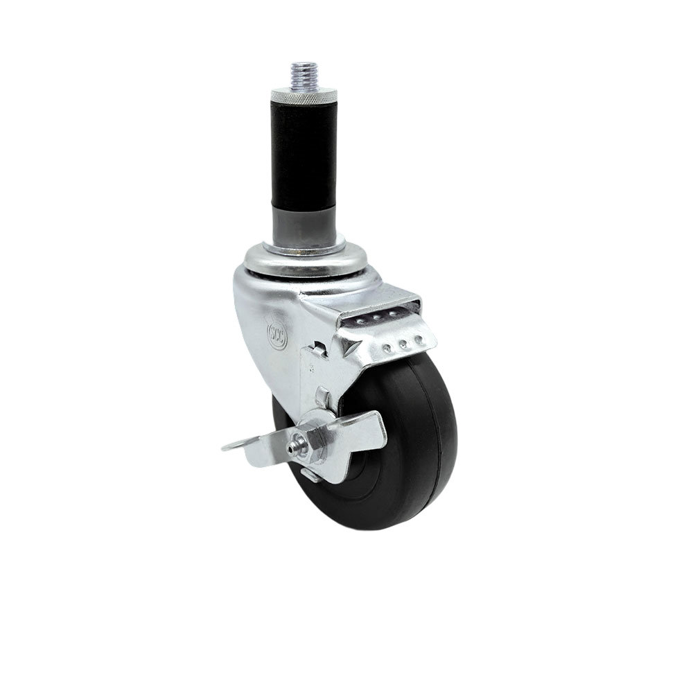 Service Caster Rubber Expanding Caster with Brake | Wayfair