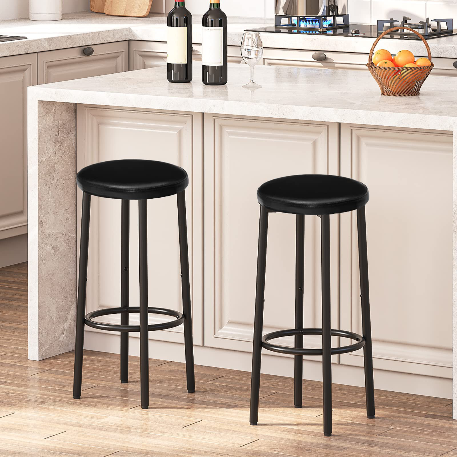 George Oliver Bar Stools Set Of 2, Bar Stools For Kitchen Island, 25.6 ...