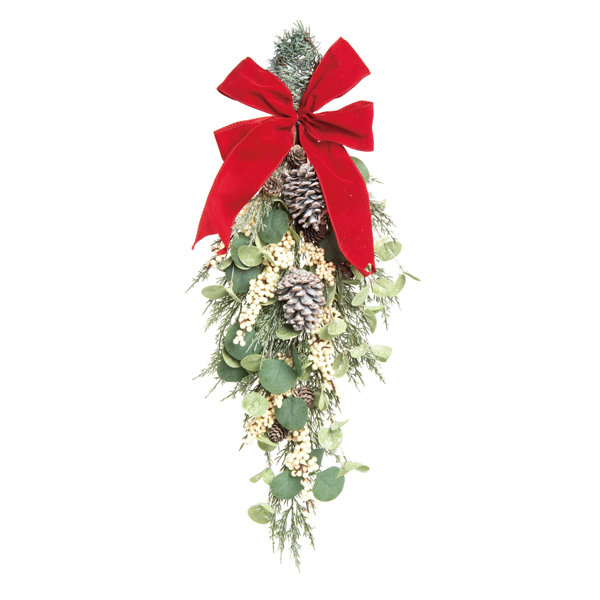 The Holiday Aisle® Eucalyptus Berry Pine Swag | Wayfair