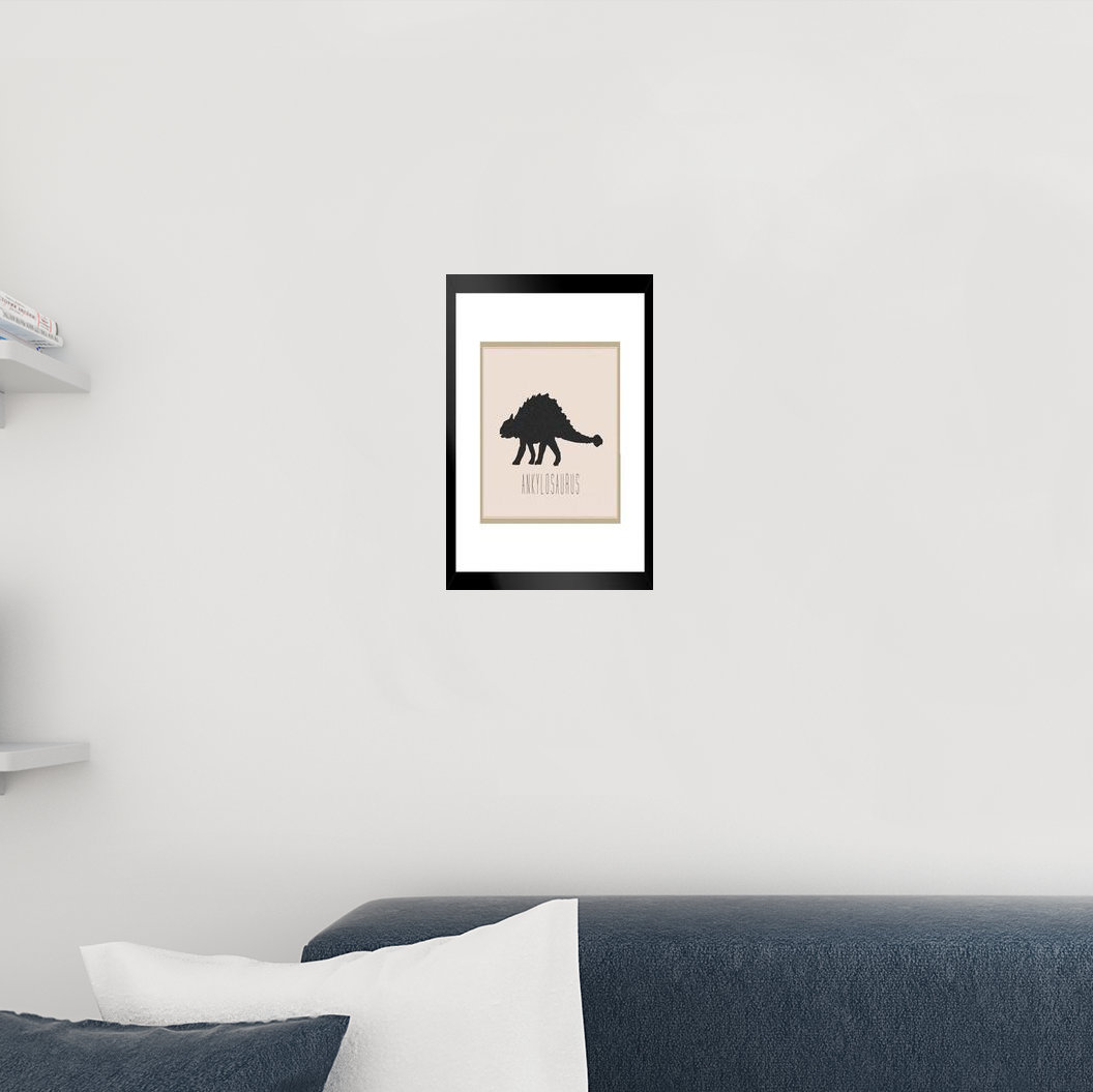 Trinx Dinosaur Ankylosaurus Tan Dinosaur Poster For Kids Room Dino ...