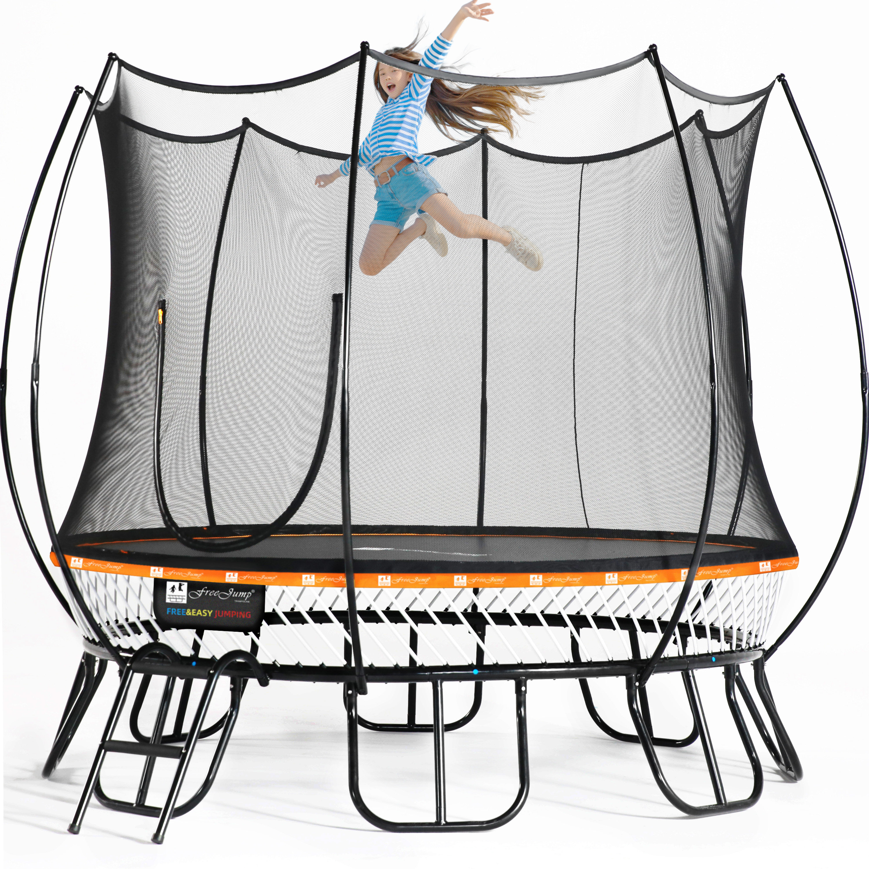 Free Jump Trampoline Springless Trampoline Kids 10FT Round Trampoline ...