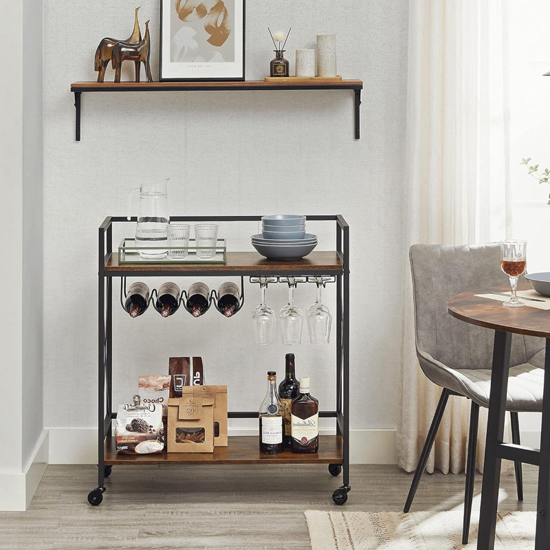 17 Stories Hether Bar Cart | Wayfair