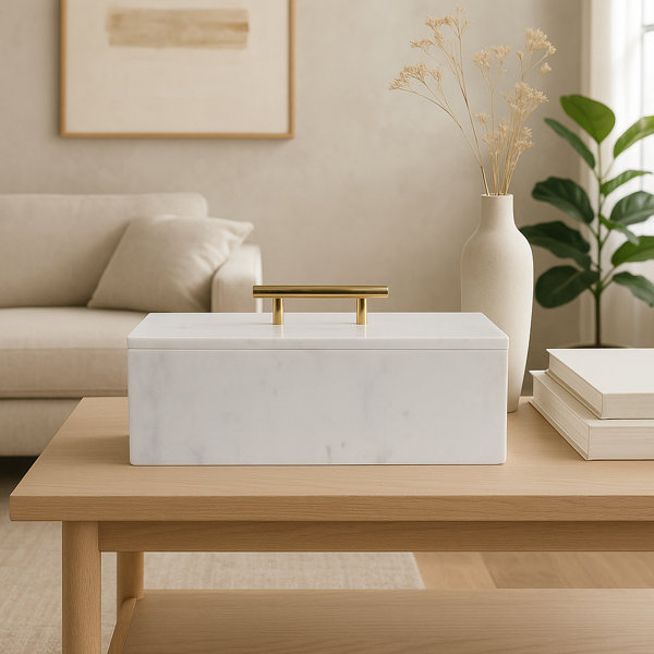 Marble Decorative Boxes | Stone Box With Lid & Marble Keepsake Box