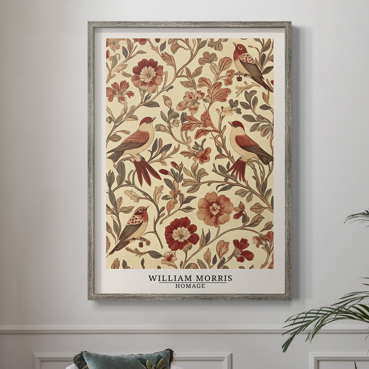 Alcott Hill® WM MORRIS Series CXXII Framed Print - Solid Wood | Wayfair