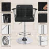 Orren Ellis Bar Stools Set Of 2,Armrest Adjustable Swivel Barstools ...