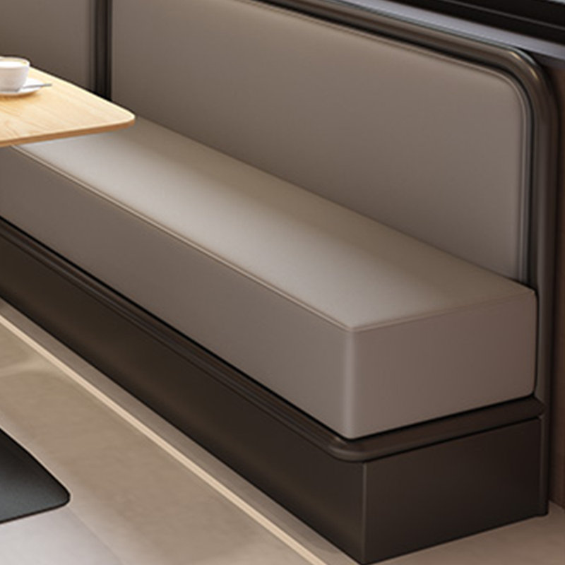 Canadian Linen High-end Simple Restaurant Cafe Booth Benches Storage ...