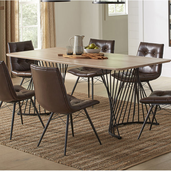 17 Stories Altus Metal Base Dining Table | Wayfair