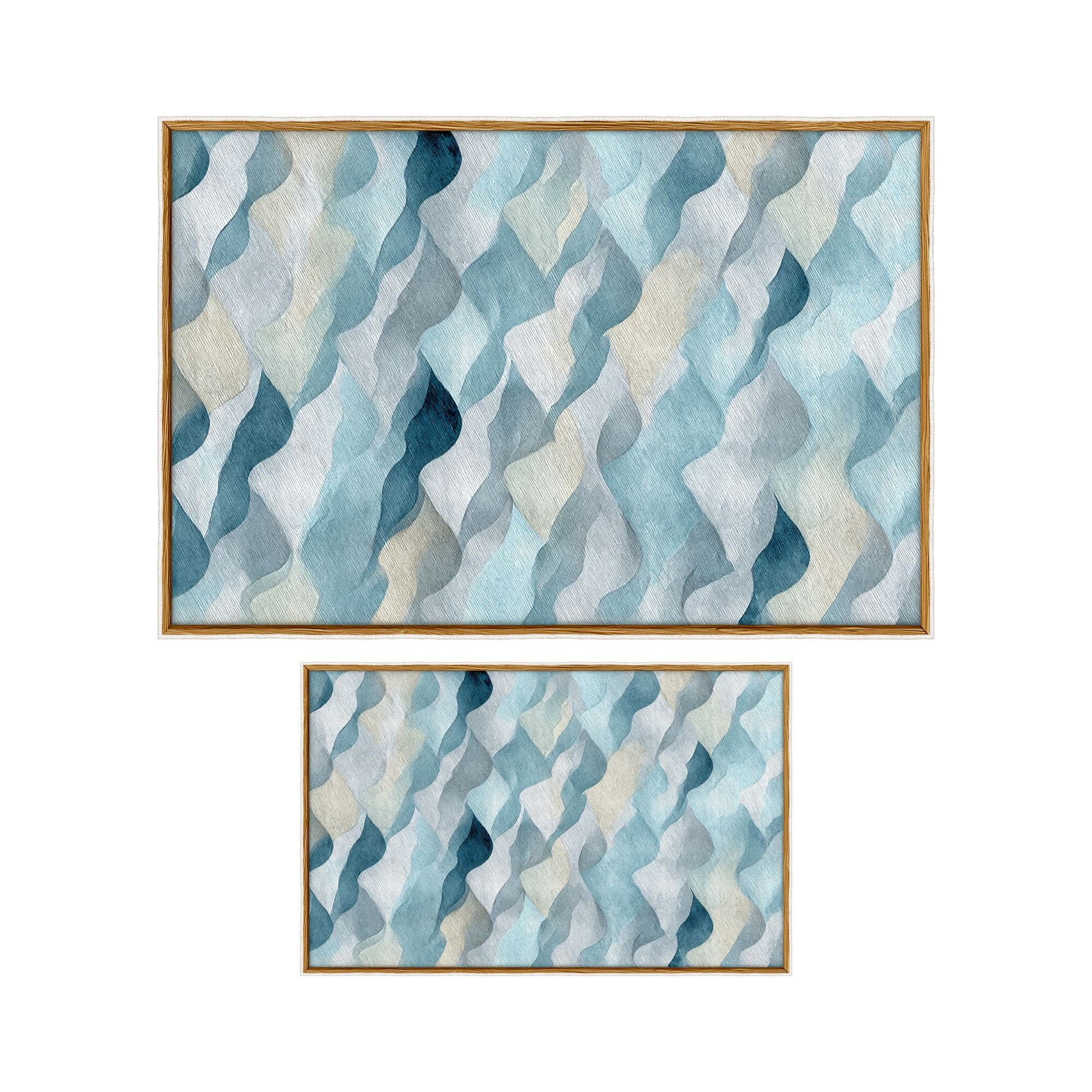Winston Porter Soft Blue Bathmat Set (2 Pieces) | 100% Polyester, 1.6 x ...