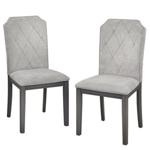 Everly Quinn Crumlin Side Dining Chair in Weathered Gray & Reviews ...