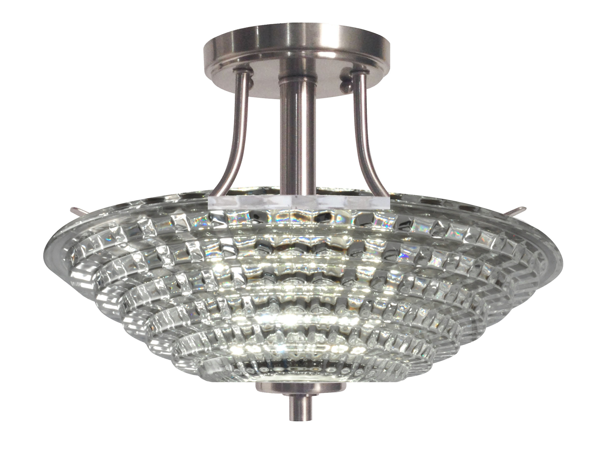 Springdale Lighting Wendy 1 - Light 13.5" Unique/Statement Bowl Semi ...