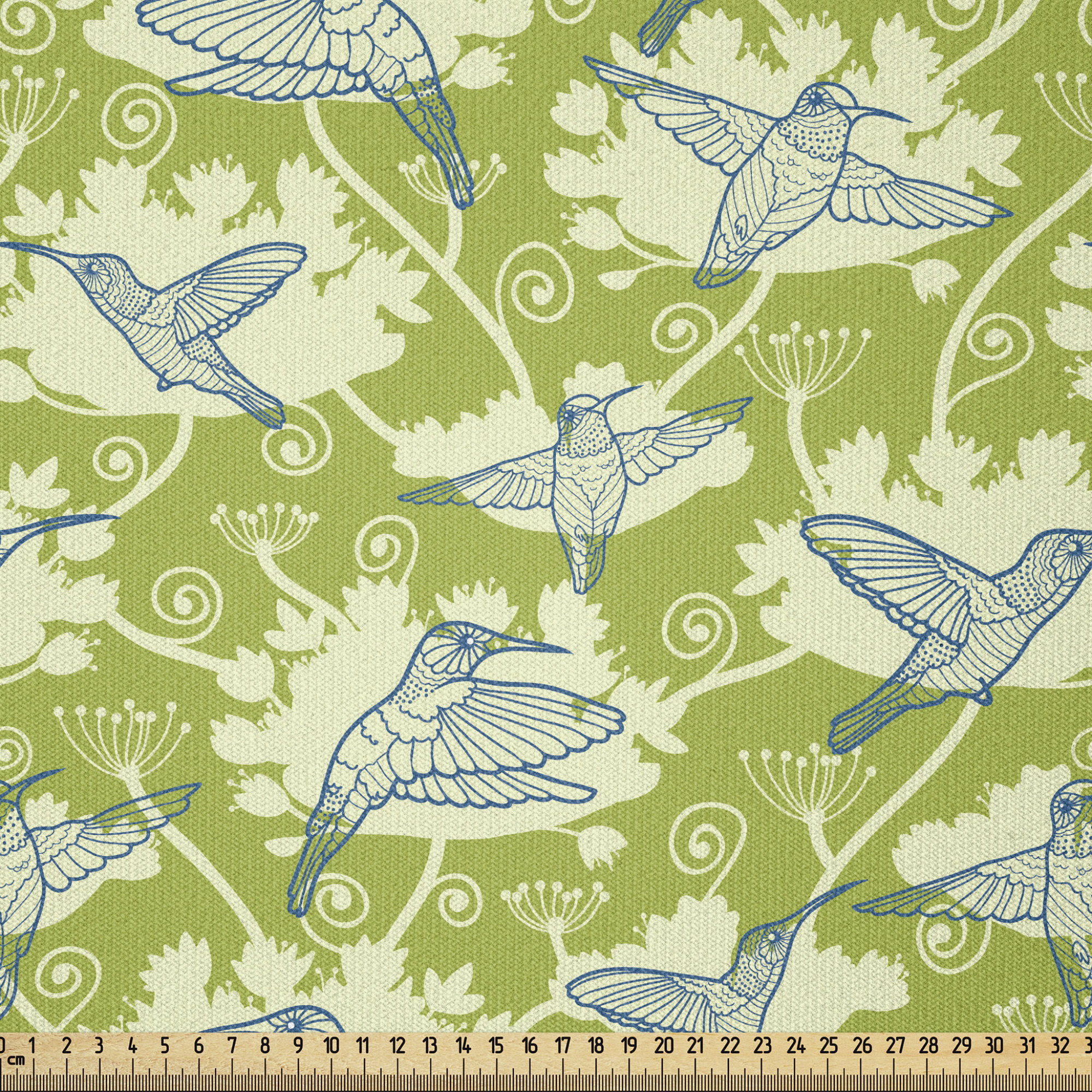 East Urban Home Hummingbirds Fabric By The Yard, Birds Pattern On ...