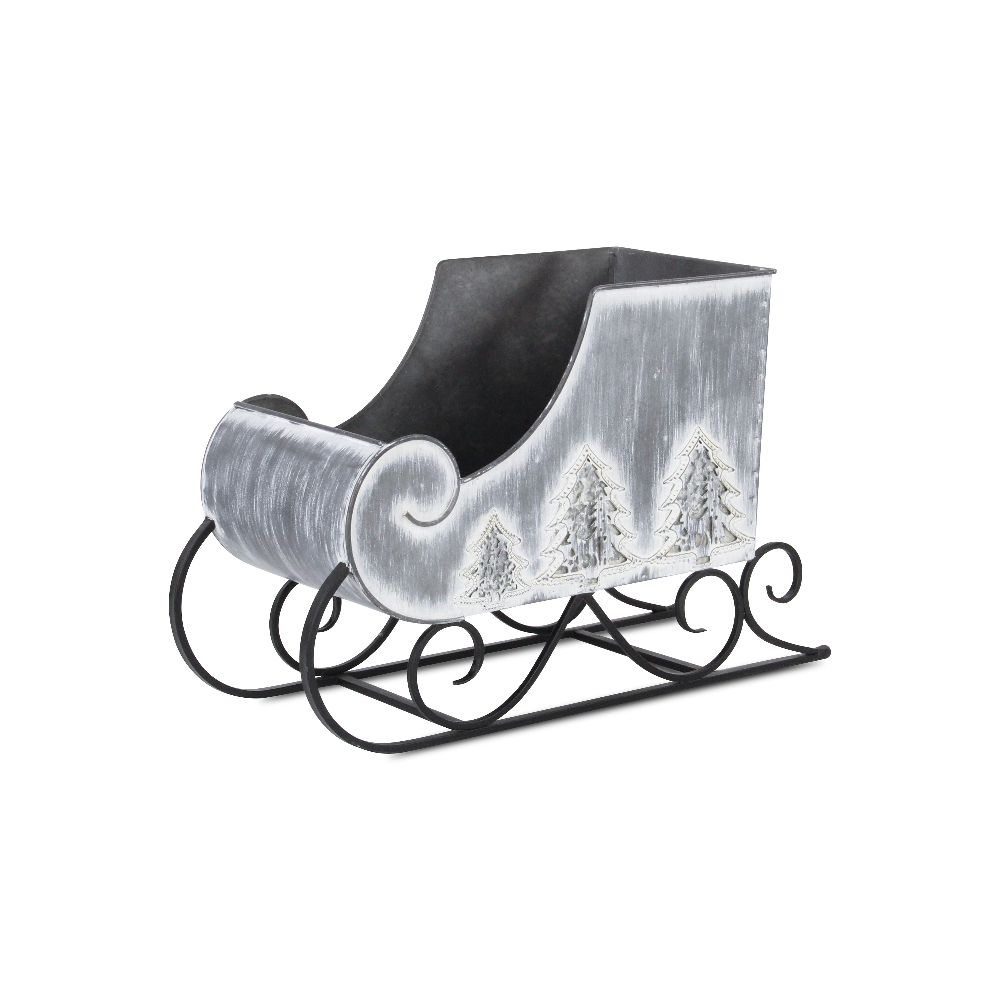 The Holiday Aisle® Galvanized Holiday Sleigh Display Piece - Wayfair Canada