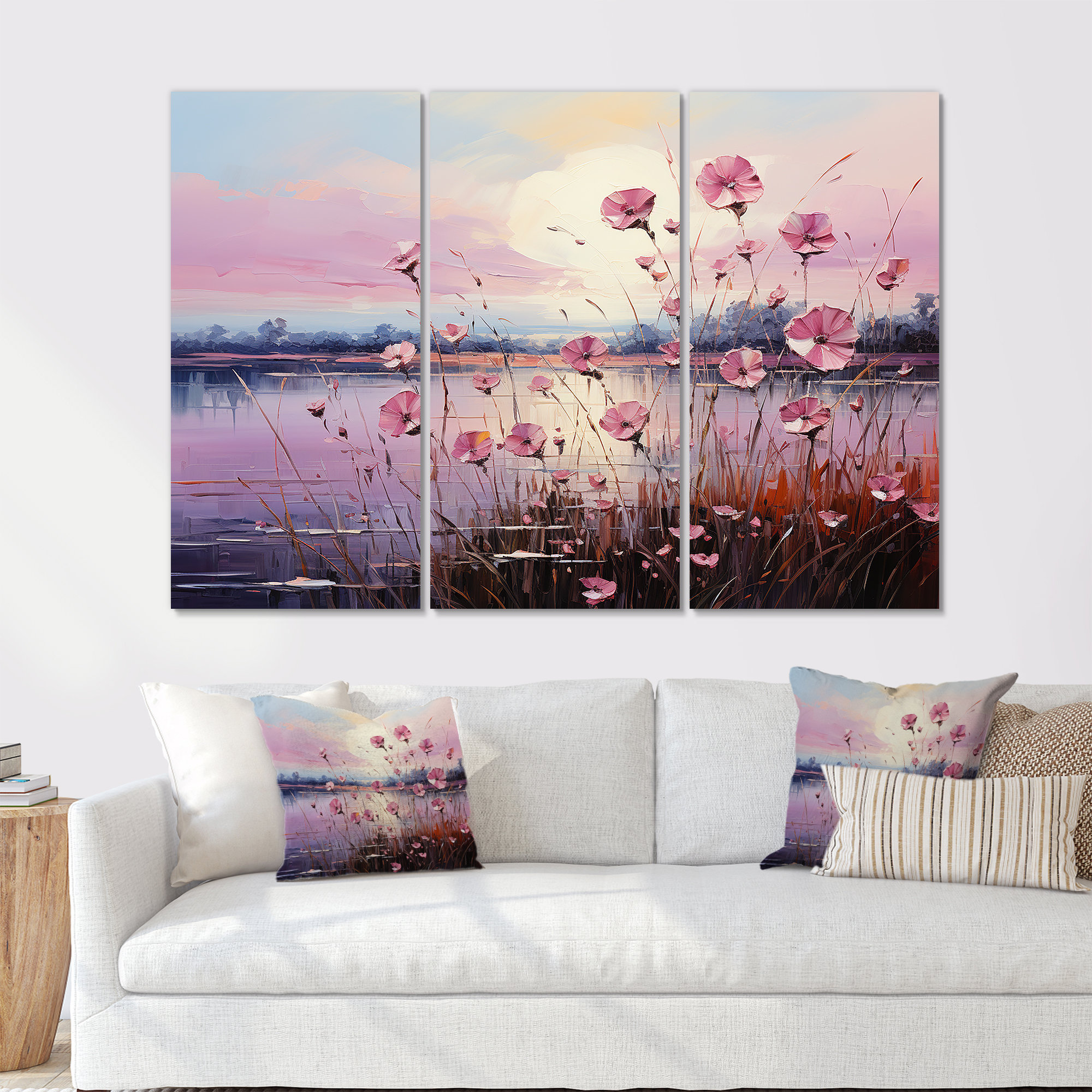 Red Barrel Studio® Bloomed Flower Horizons At Sunlight - Flower Wall ...