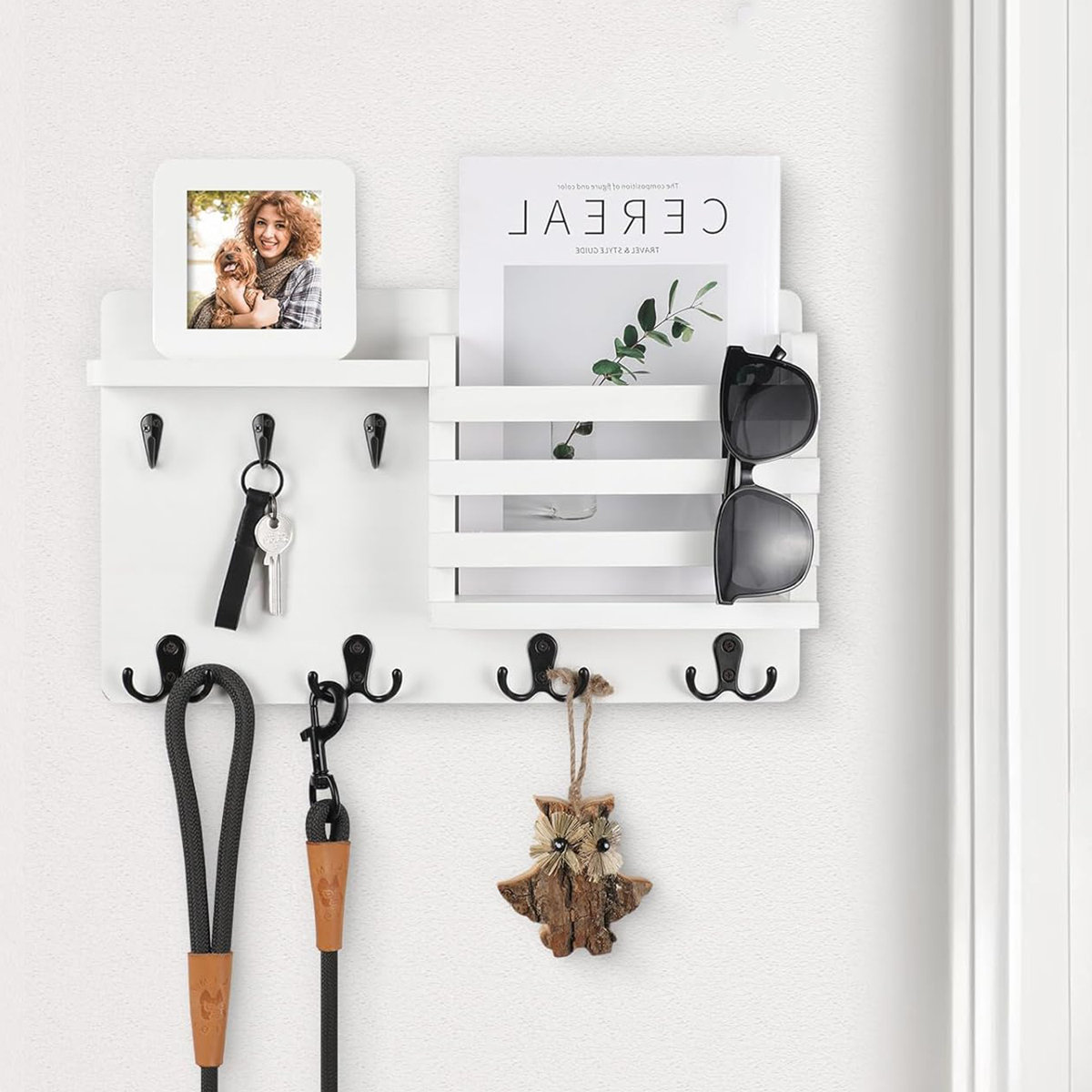 AKLOV Solid Wood Wall Organizer | Wayfair
