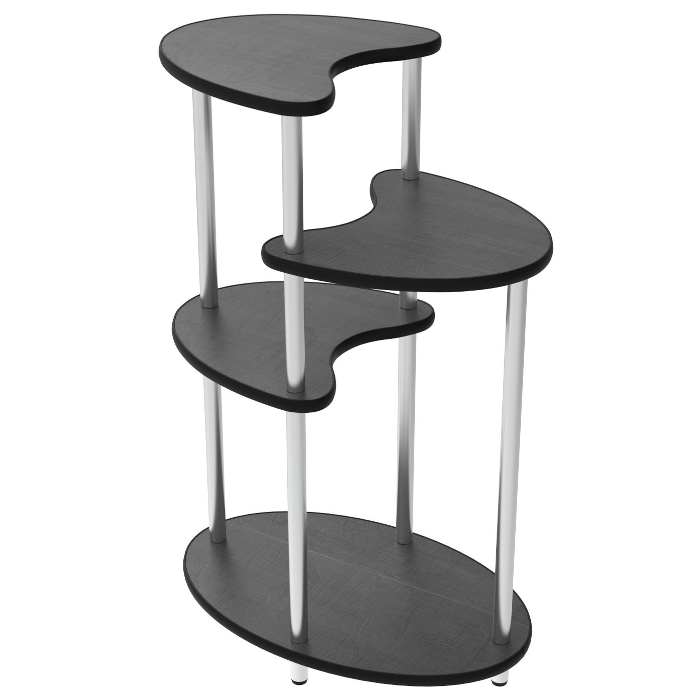 Latitude Run® 4-Tier Foldable Metal Plant Stand, Tall Iron Art Display ...