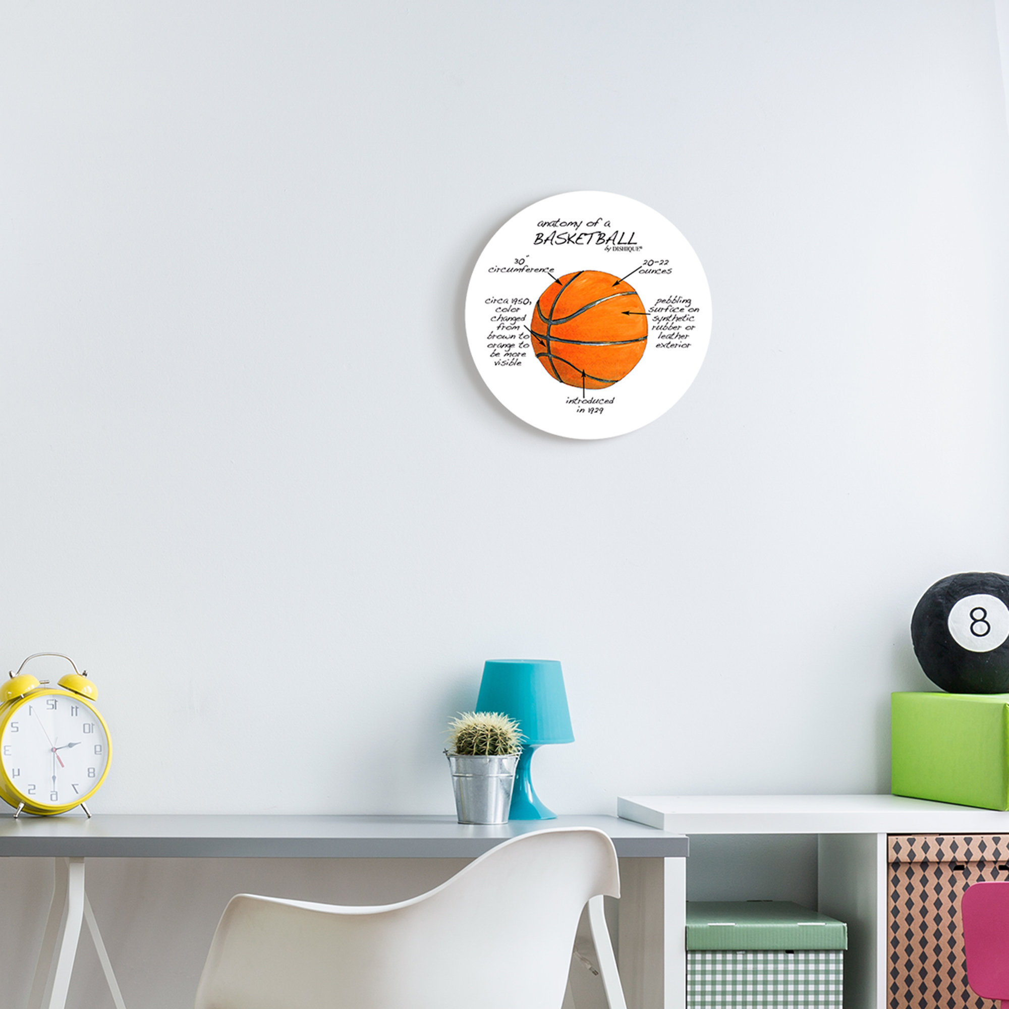 Stupell Industries Educational Basketball Chart Helpful Sports Diagram ...