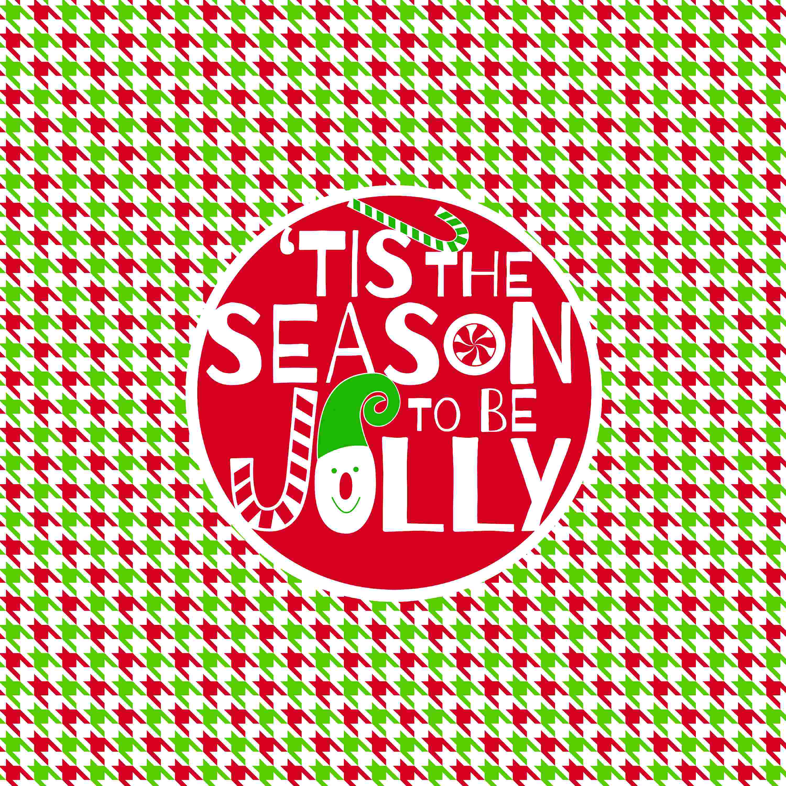 The Holiday Aisle® Season To Be Jolly Houndstooth 2 by - on - Wayfair ...