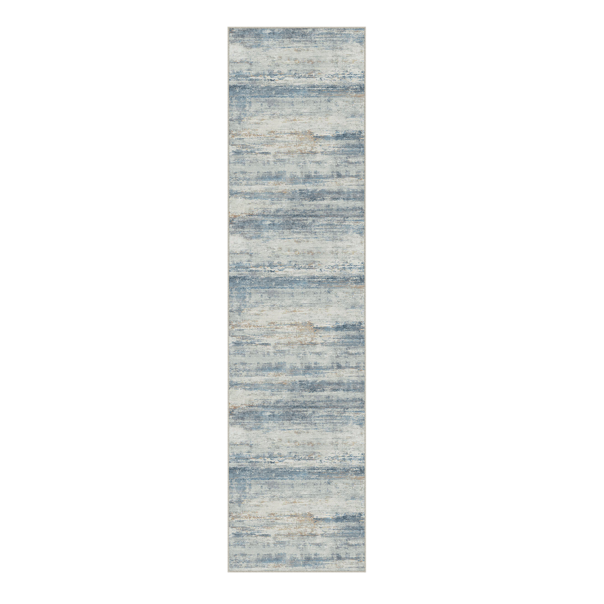 17 Stories Licia Abstract Blue Area Rug | Wayfair