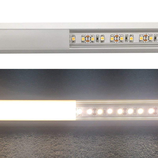 YI LIGHTING LED 10-pack 3.3ft Aluminum Channel Profile Fixture For Led ...