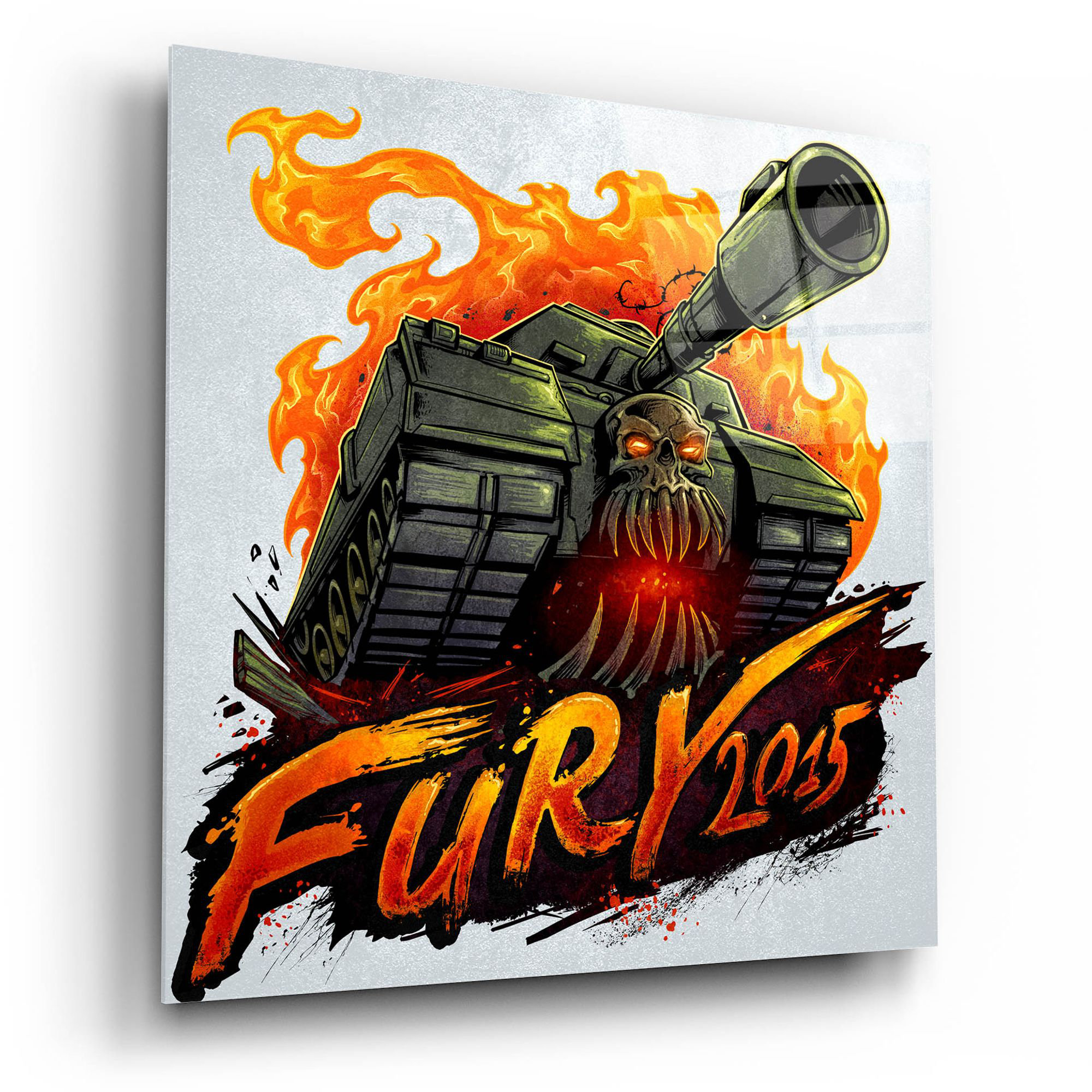 Trinx Red Barrel Studio® 'Skull Tank' By Flyland Designs, Acrylic Glass ...