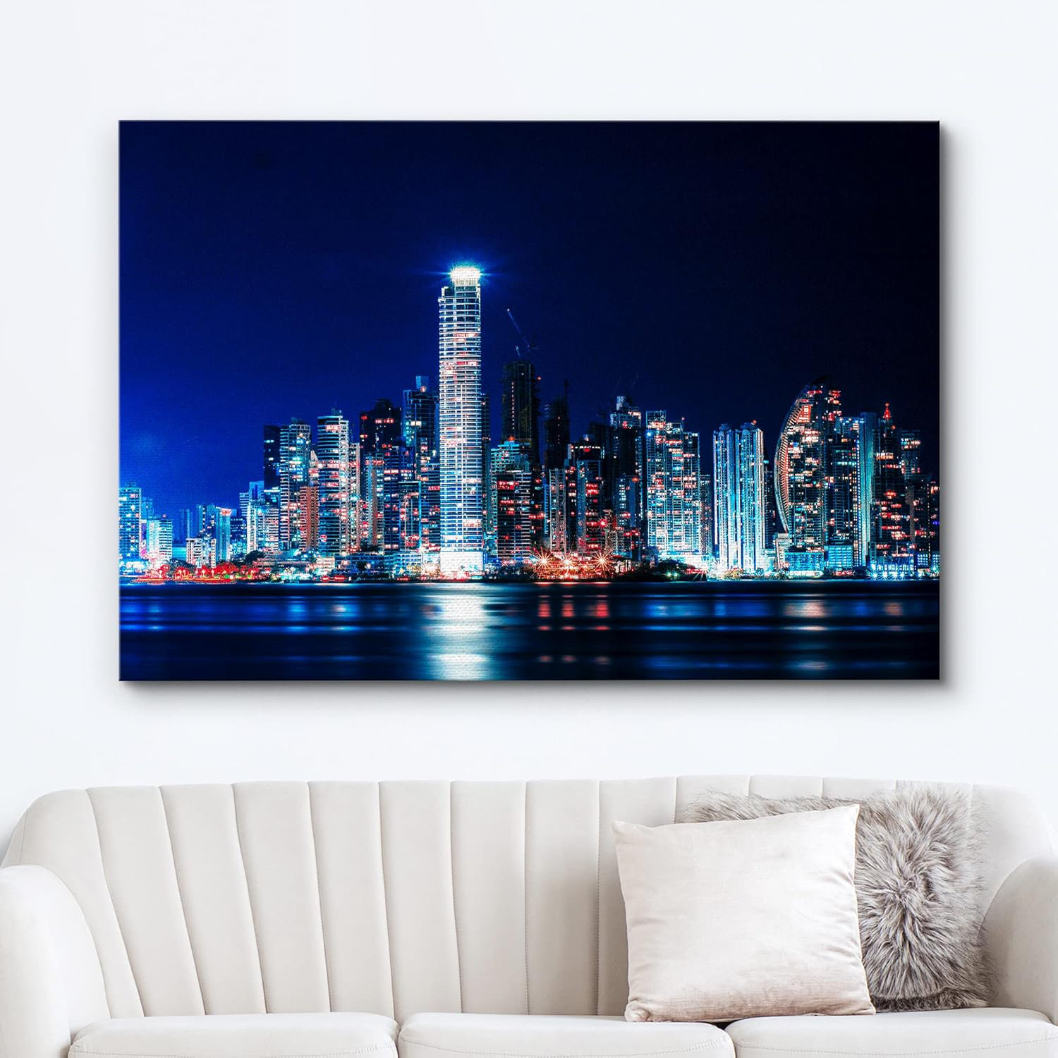 IDEA4WALL Architecture Building City Lights Night Panama Canal ...