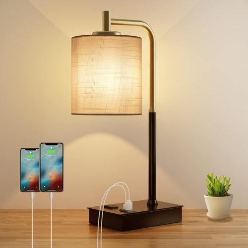 Latitude Run® Metal USB Desk Lamp | Wayfair
