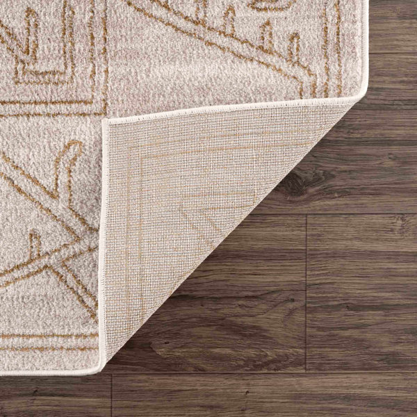 Union Rustic Divyar Southwestern Cream/Gold Area Rug | Wayfair