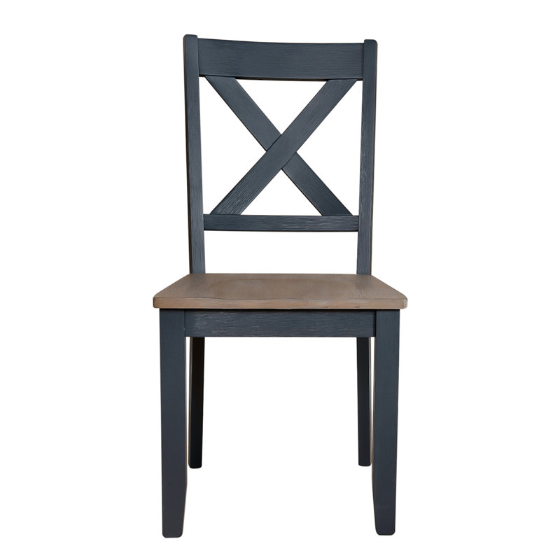 Liberty Furniture Lakeshore X Back Side Chair- Navy | Wayfair