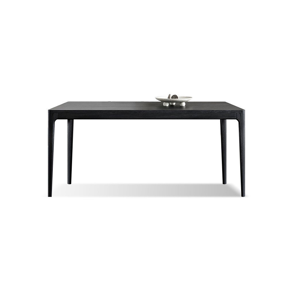 Corrigan Studio Black Rectangular Solid Wood Dining Table - Wayfair Canada