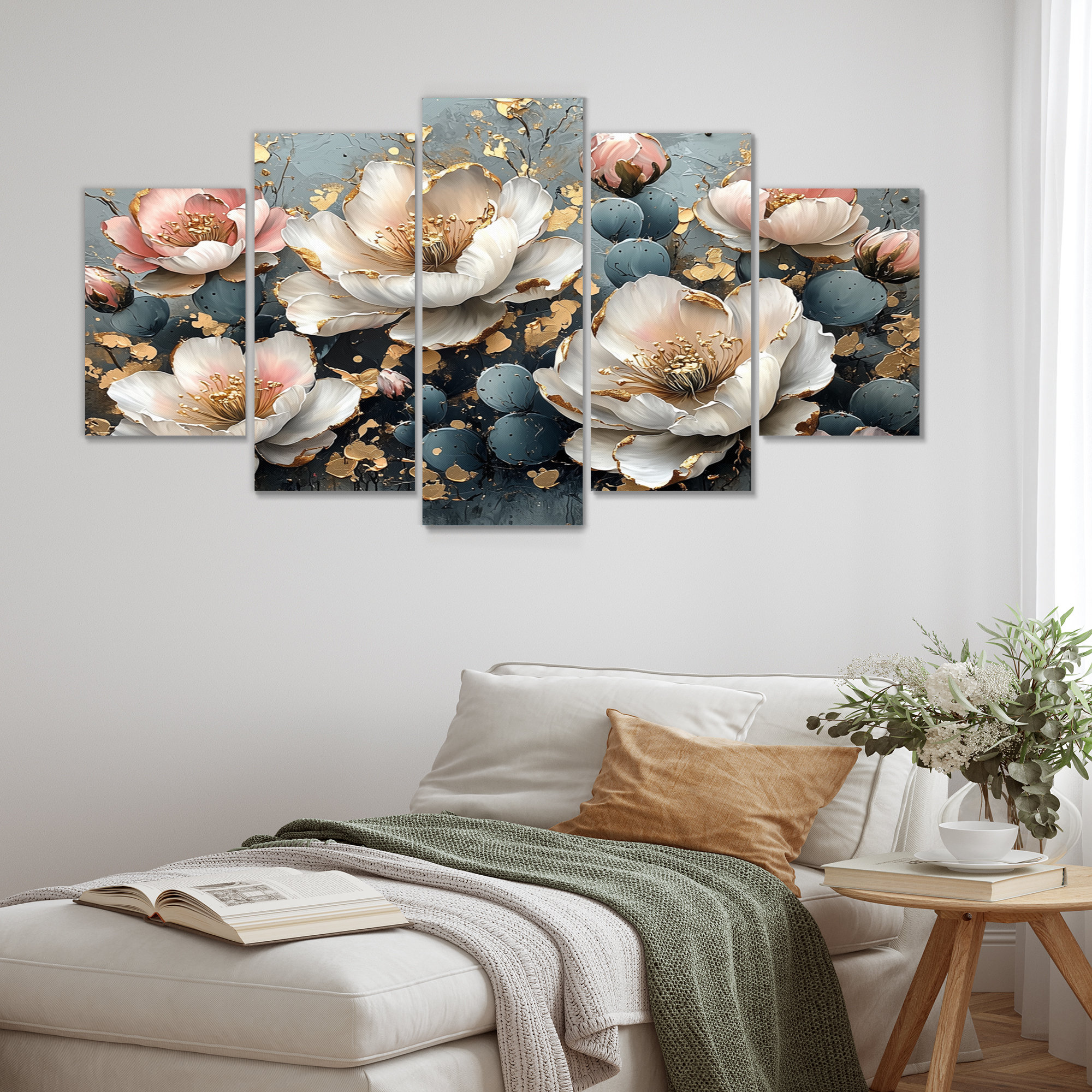 Red Barrel Studio® Spring Dance Of Peonies Flowers - Peonies Wall Art ...