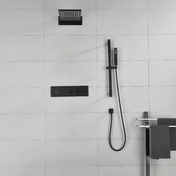 CLEANHOME Square shower combination set | Wayfair